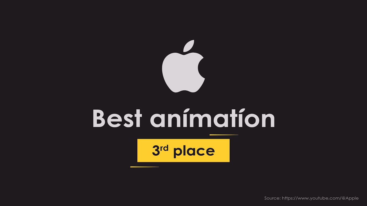 Apple | Best animation | 3rd place - YouTube