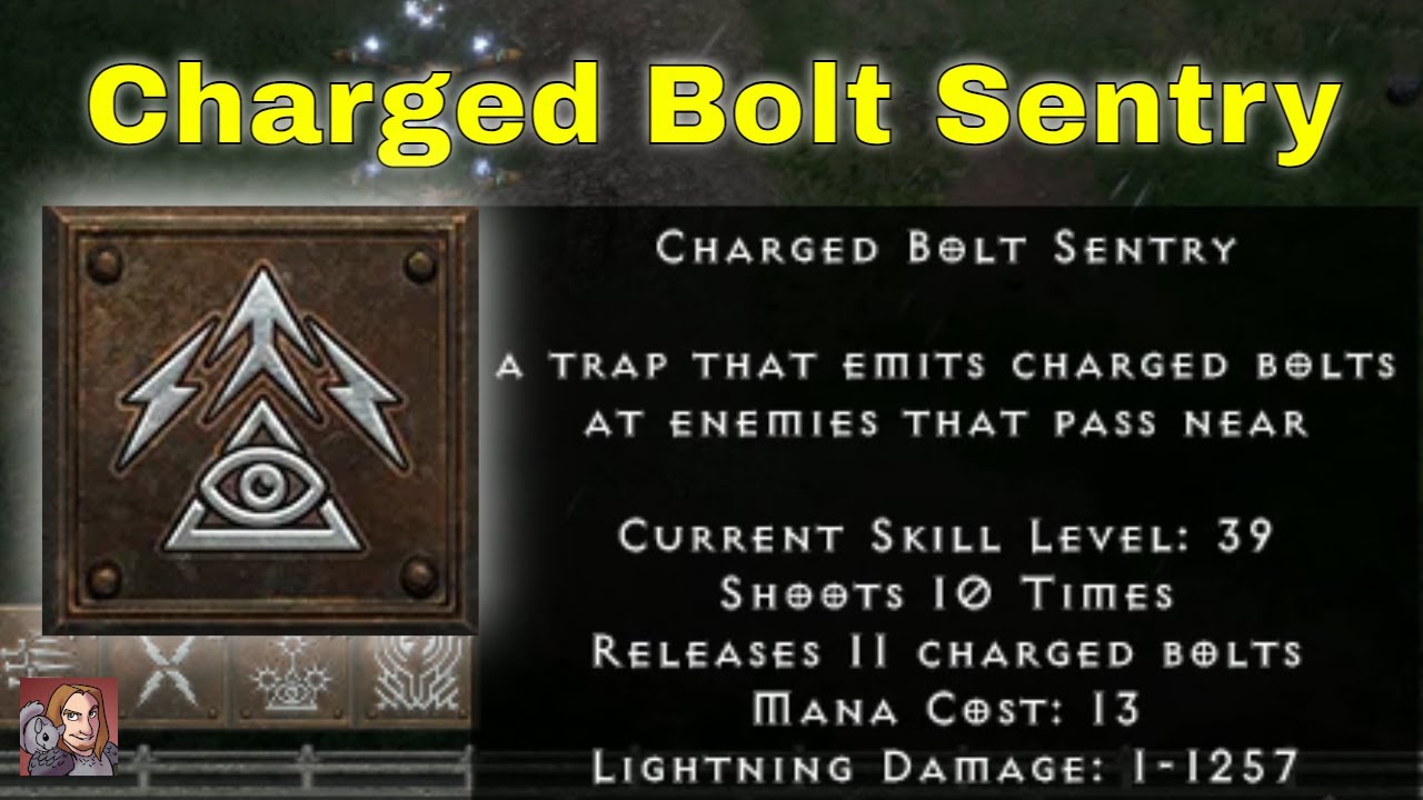 D2R Skills & Abilities - Charged Bolt Sentry, Trap Tree (Assassin ...