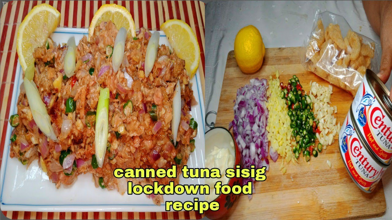 How to cook canned tuna sisig lockdown food recipe - YouTube