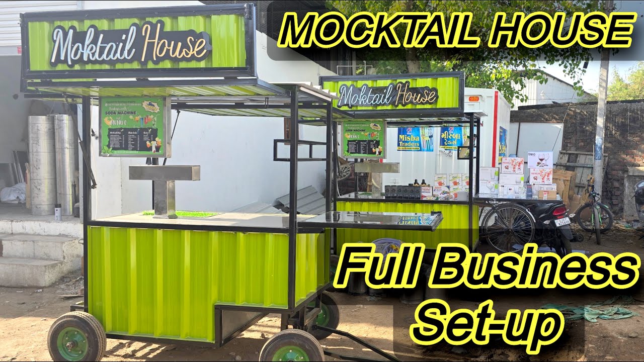 Mocktail House / Non Electric Soda Machine / Soda Machine Cart / Soda ...