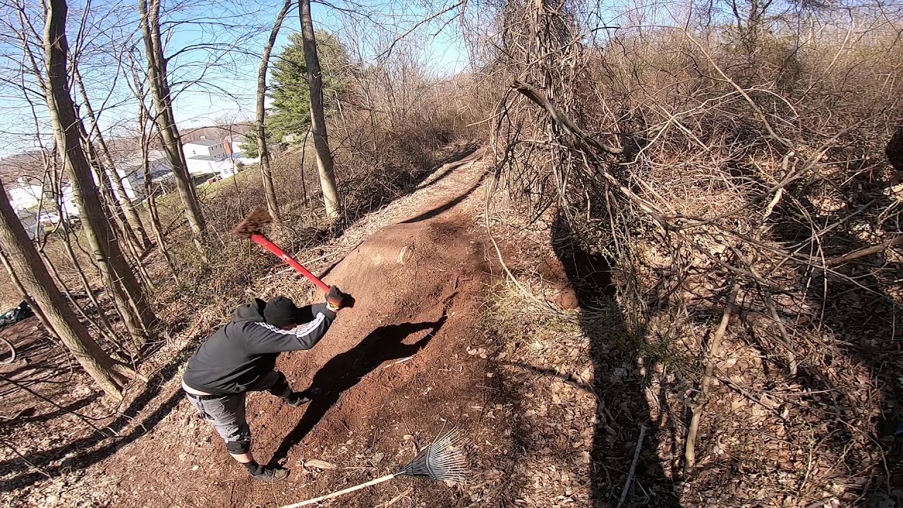 Mtb Trail Maintenance Dealing With Drainage Issues - YouTube