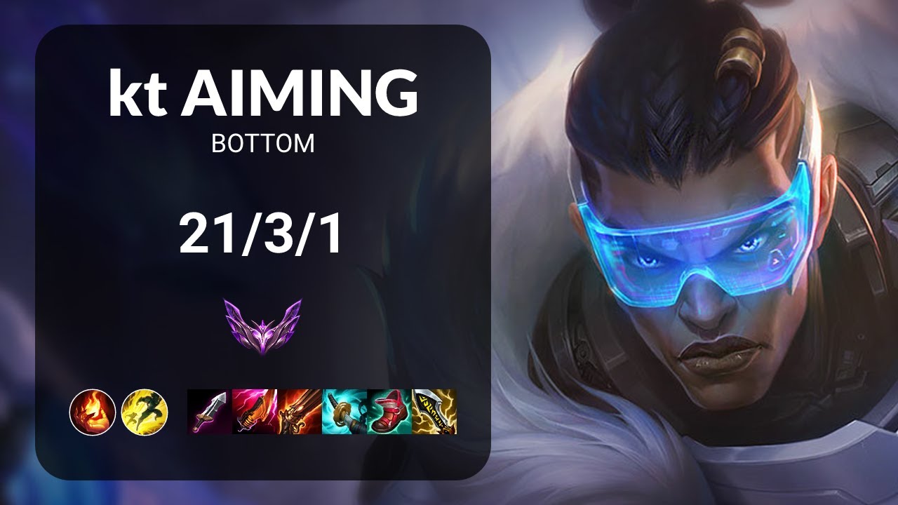 kt Aiming Lucian vs Ezreal BOTTOM - KR MASTER Patch 14.1 - YouTube