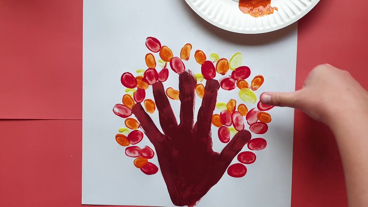 Forest Finger Painting - YouTube