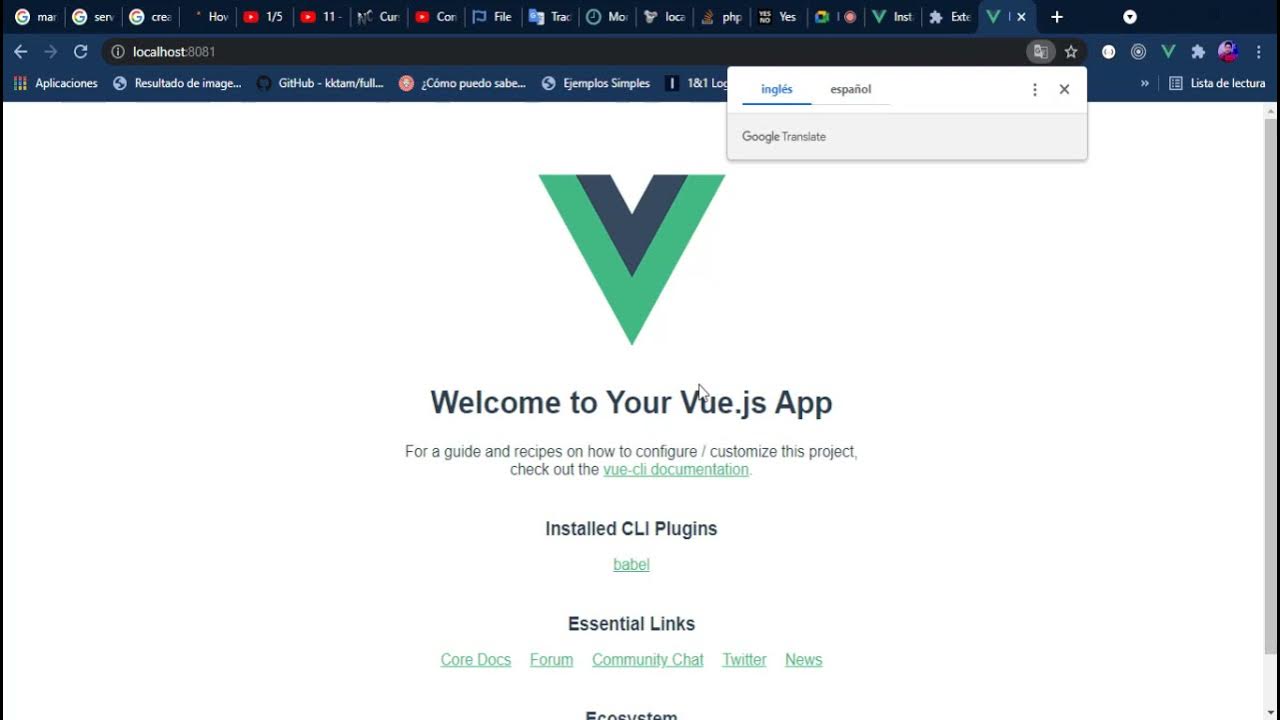 13 Nodejs(Express) + VueJs 3 - Parte 2 (Primeros pasos VUEJS) - YouTube