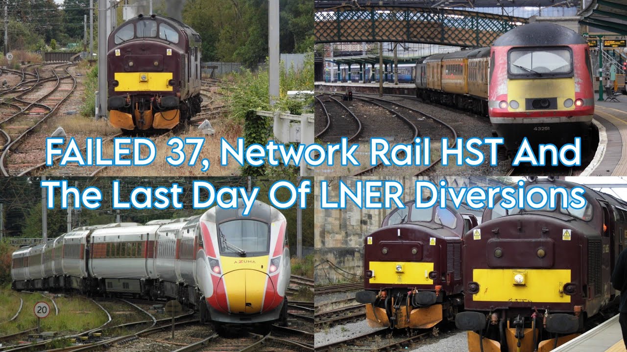 FAILED 37668, A HST And The Last Day Of LNER Diversions - YouTube
