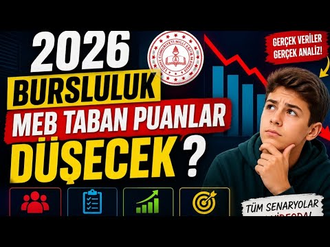 2026 MEB BURSLULUK TABAN PUANLAR DÜŞECEK ....