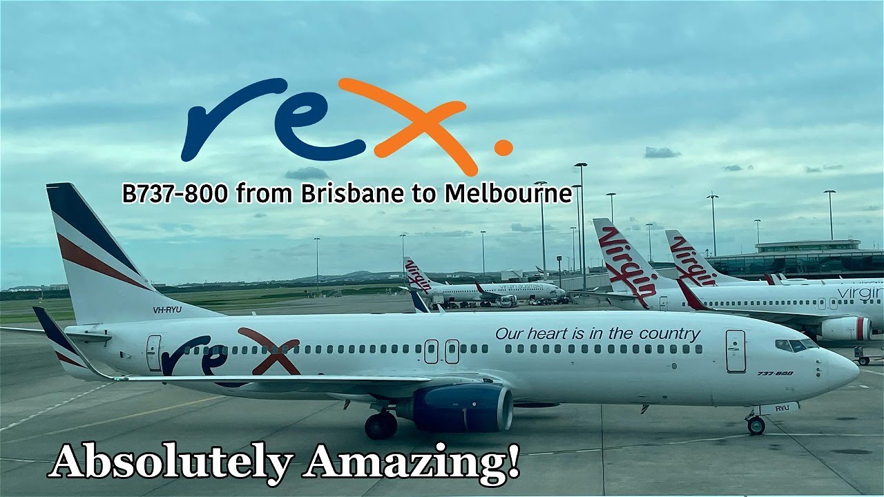 AMAZING SERVICE on REX B737 | Brisbane to Melbourne Economy Class - YouTube