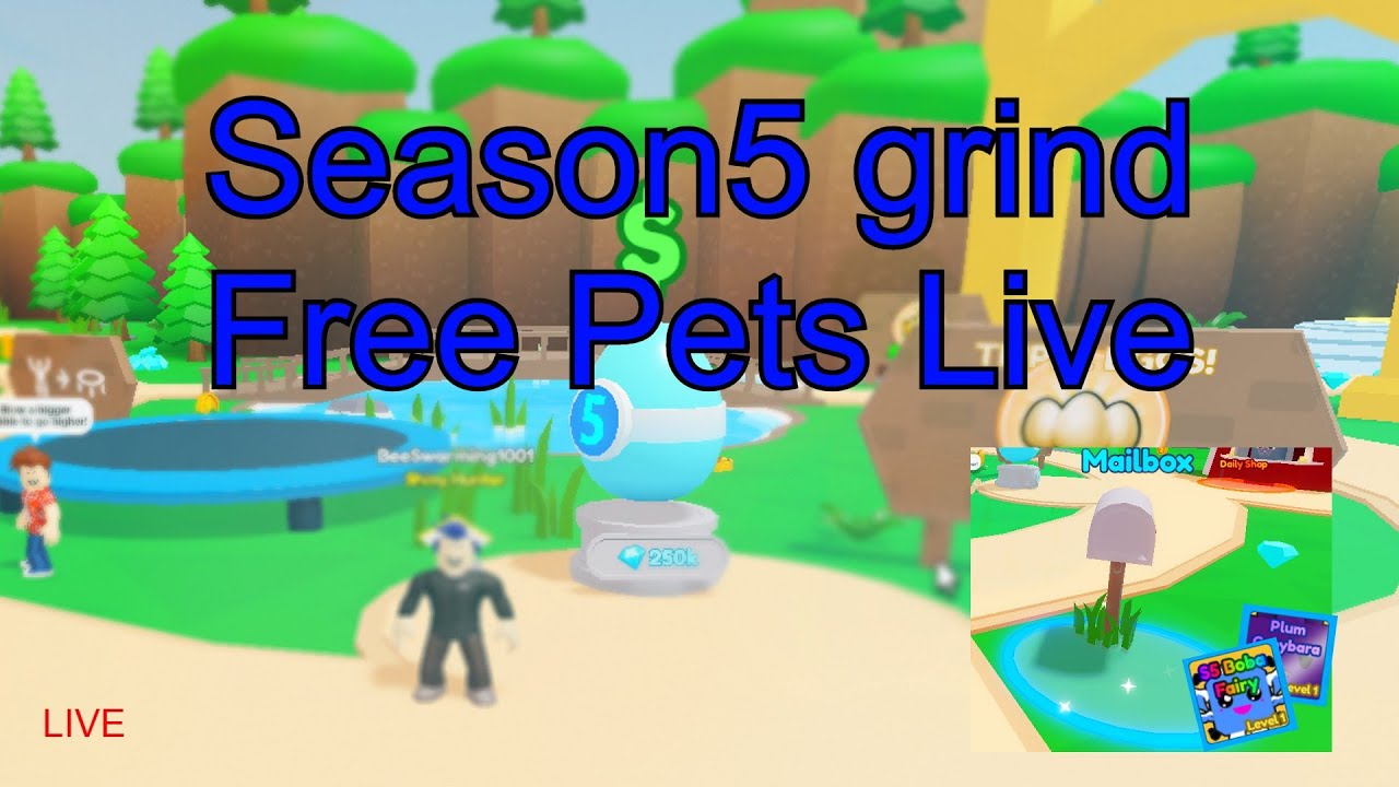Free Pets LIVE BUBBLE GUM CLICKER S5 GRIND!!! (ROBLOX) - YouTube