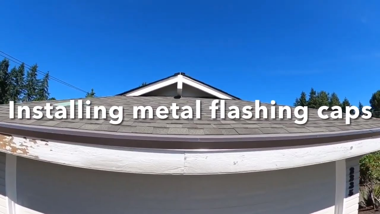 Installing Metal Cap Flashing on Roof Beams - Agile Remodeling Handyman ...