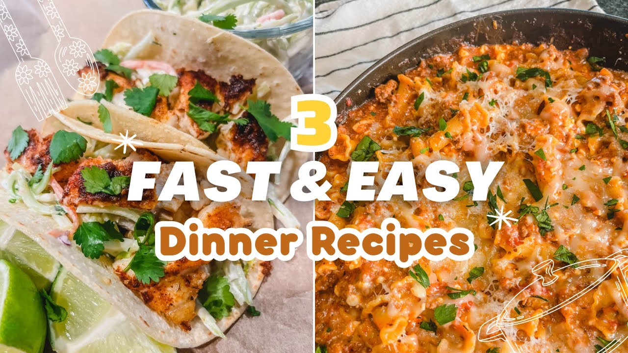 Fast Weeknight Family Dinner Recipes//wha'ts for dinner this week ...