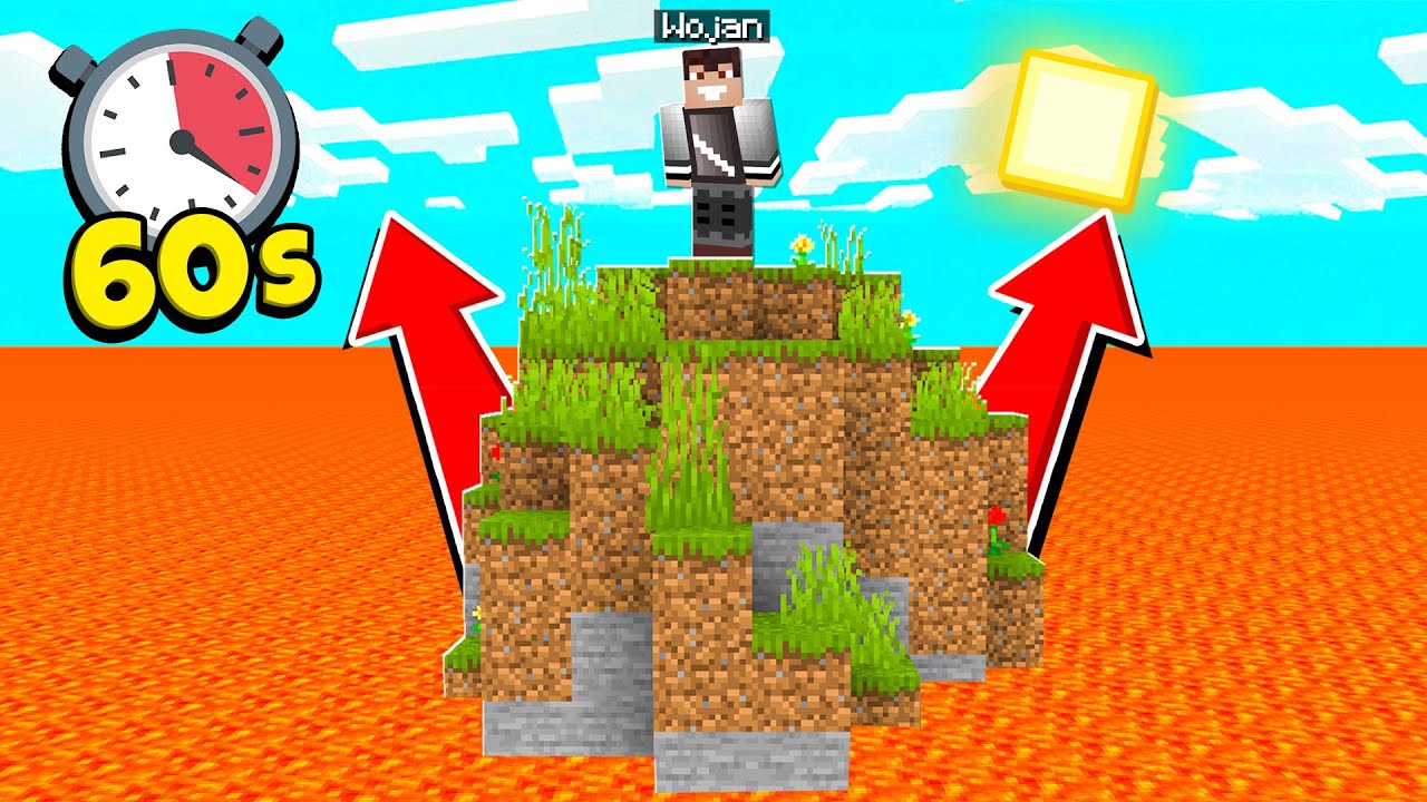 MINECRAFT ale LAWA PODNOSI SIĘ co 60 Sekund! - YouTube