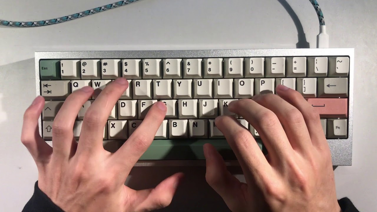 KBDfans Tofu HHKB Typing Test - YouTube