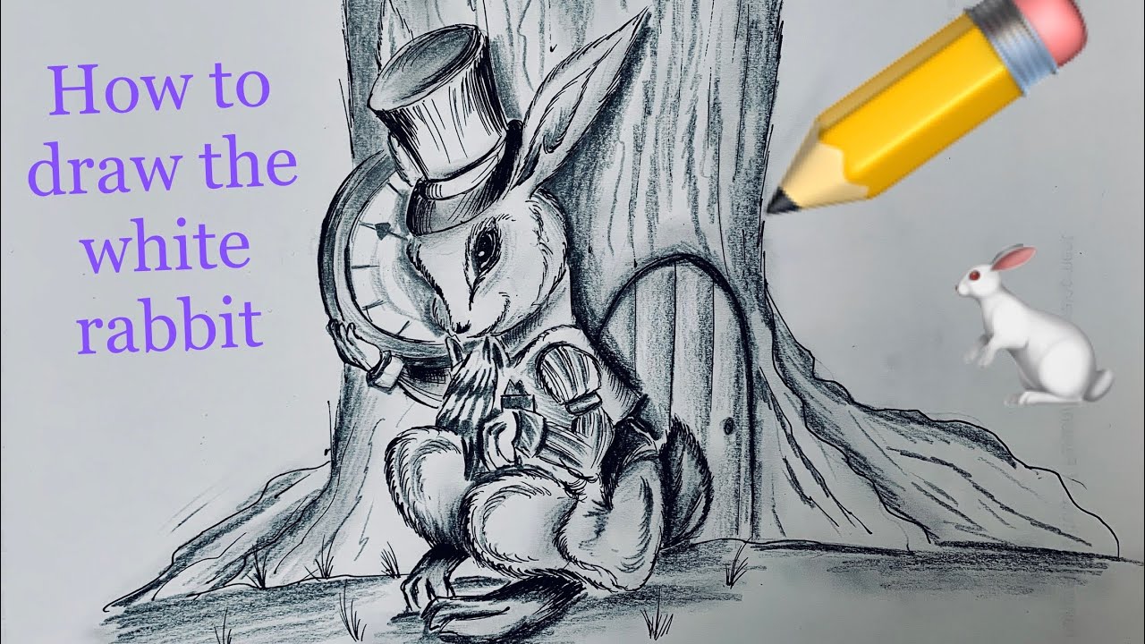 HOW TO DRAW THE WHITE RABBIT 🐇 || ep.13 - YouTube