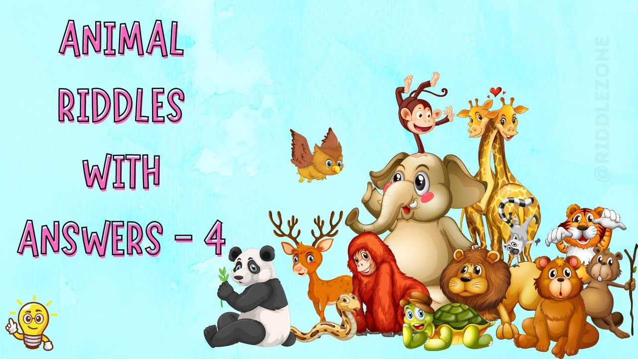 ANIMAL RIDDLES WITH ANSWERS - 4 #animalriddles #riddlezone - YouTube