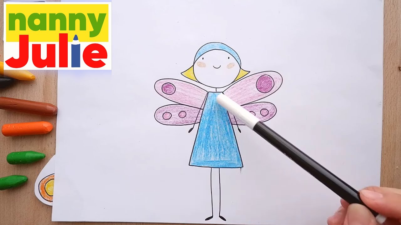 Nanny Julie's Step-by-Step Fairy Princess Drawing for Kids (Ages 3-8) 👸 ...