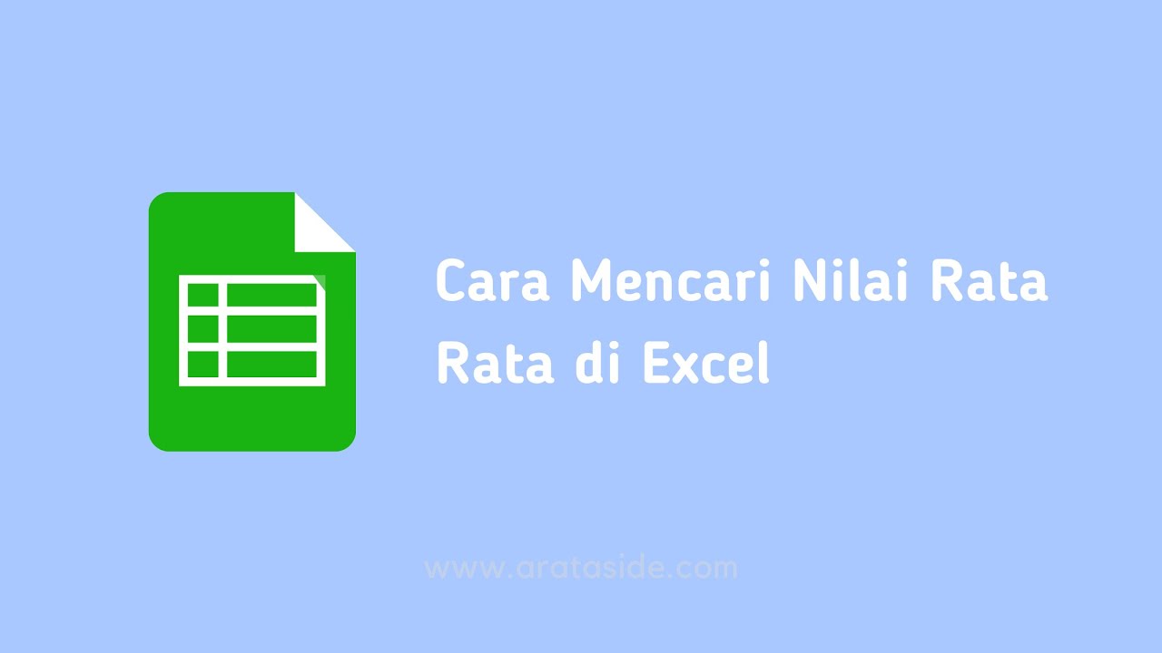 Cara Mencari Rata Rata di Excel dengan Mudah dan Cepat - YouTube