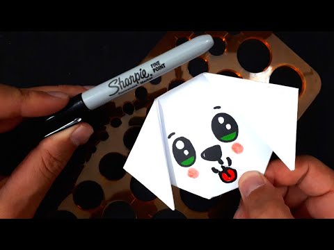 Origami Köpek Yapımı🐶Kolay Origami Yapımı😍