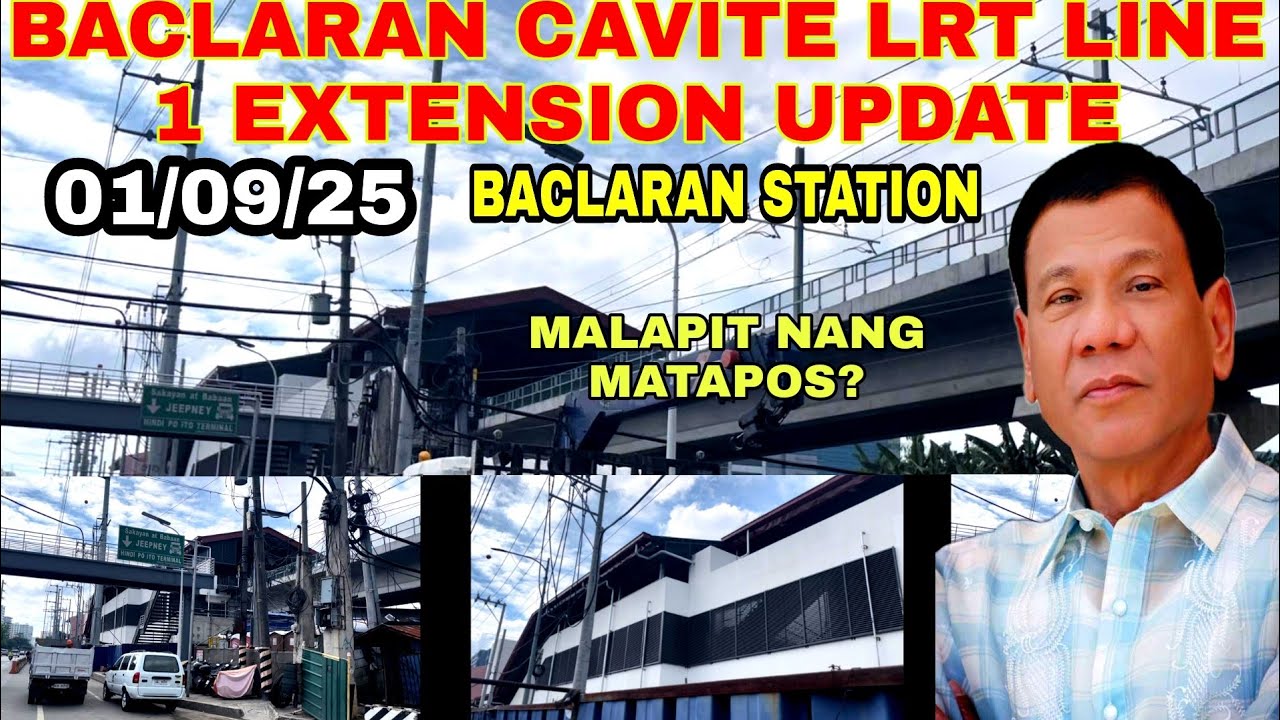 UPDATE LRT LINe 1 BACLARAN CAVITE EXTENSION ,BACLARAN STATION - YouTube
