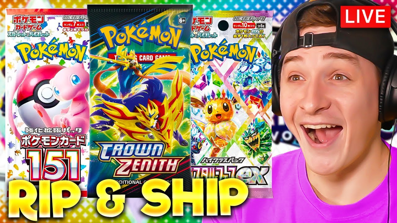 CROWN ZENITH, JAPANESE 151, TERASTAL FESTIVAL & MORE! POKEMON Rip ...