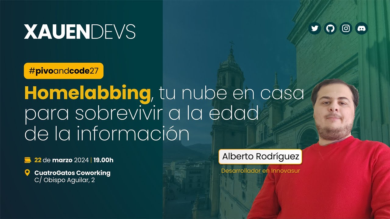 Pivo&Code 27: Homelabbing, tu nube en casa para sobrevivir a la edad de la información - YouTube