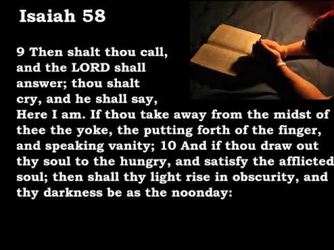 Bible Reading Isaiah 58 - YouTube