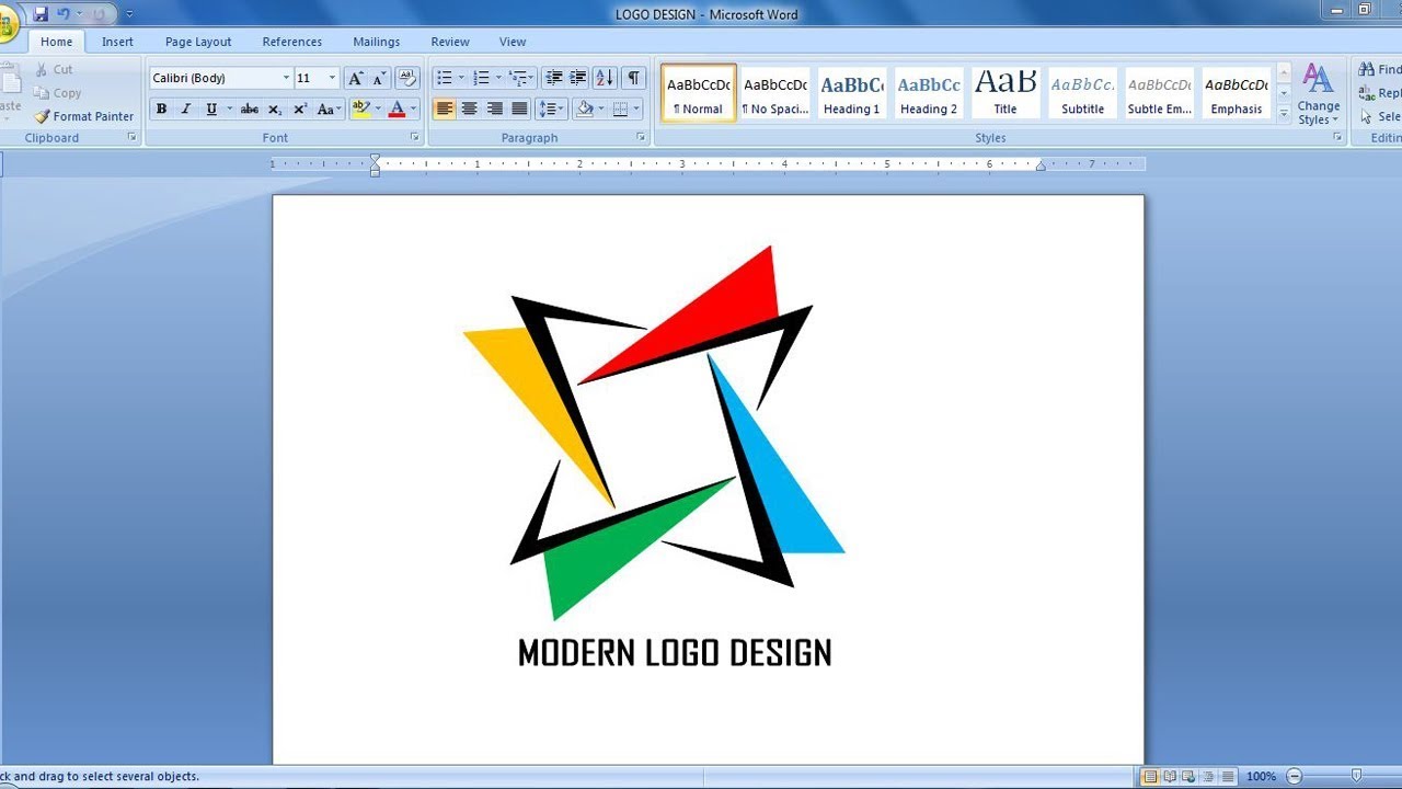 Modern Logo Design In Ms Word 2018 Modern Logo Advance Logo Ad Modern Logo Design In Ms Word 2018 Modern Logo Advance Logo Ad