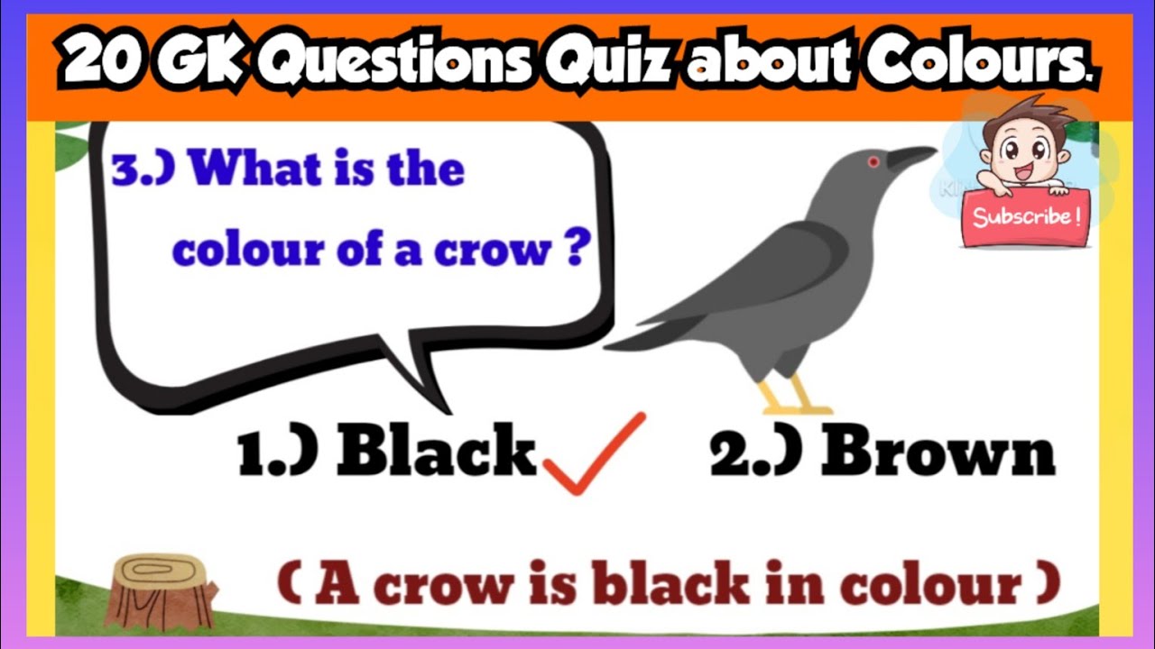 GK Quiz on colours | Identify the colours | General Knowledge quiz on ...
