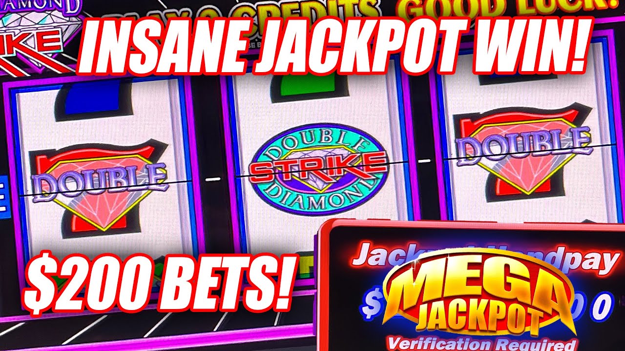 DOUBLE DIAMOND STRIKE ★ HIGH LIMIT MASSIVE JACKPOT WIN ★ $200 MAX BET ...