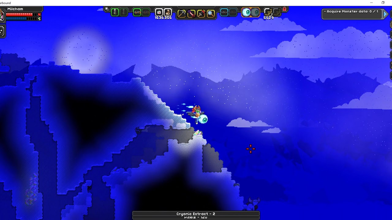 Starbound v 1.4.x modded T9+ planet / Ancient Eye test - YouTube