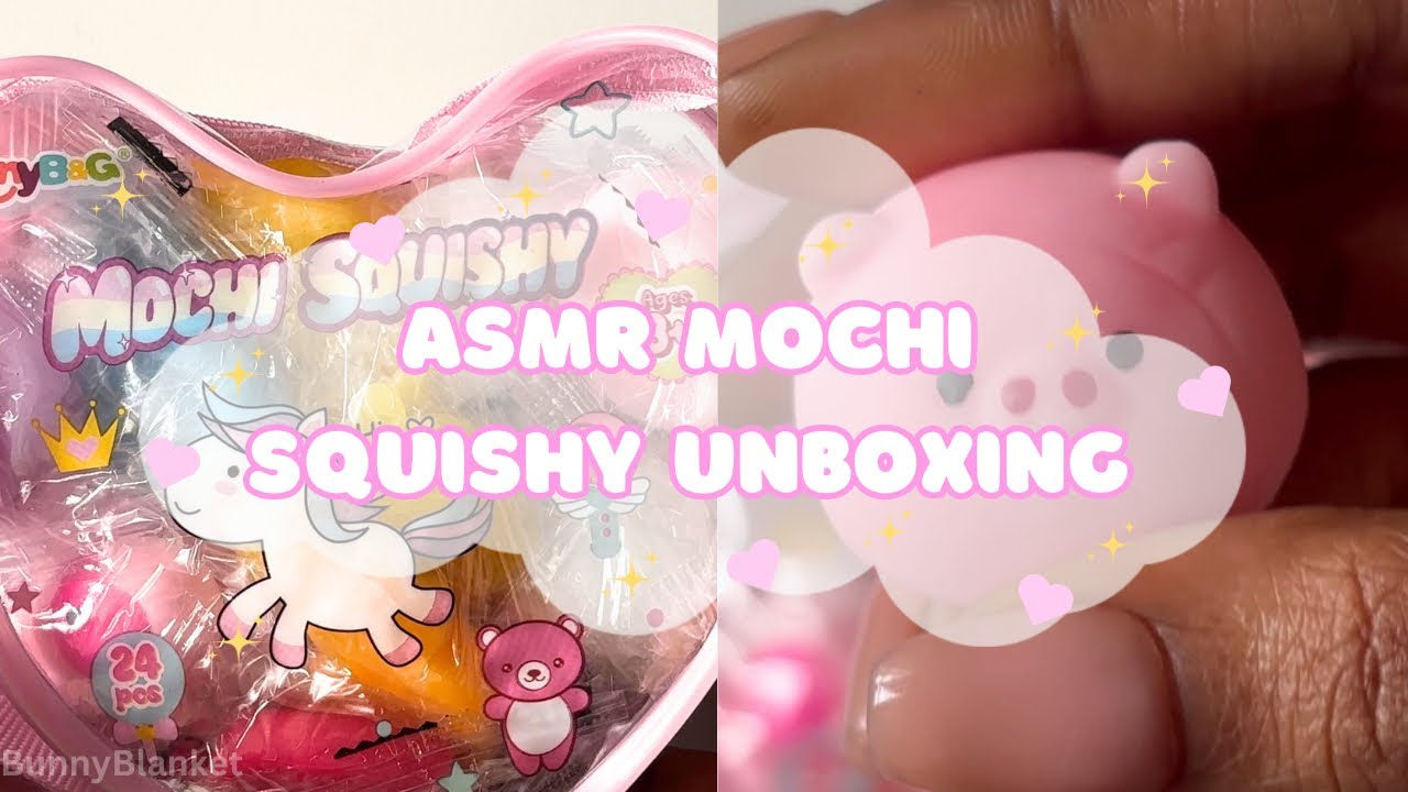 ASMR | Super Kawaii Mochi Squishy Unboxing | Tapping and Mouth Sounds 🌸 ...