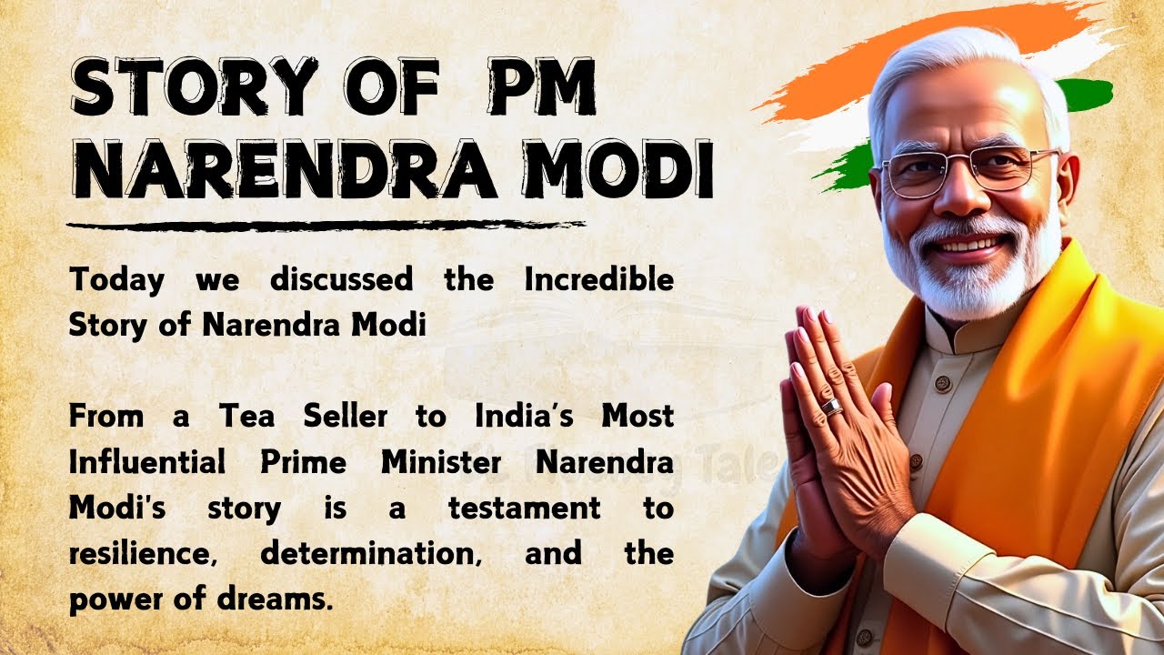 PM Narendra Modi | Learn English Through Story Level 2 🔥 | English ...