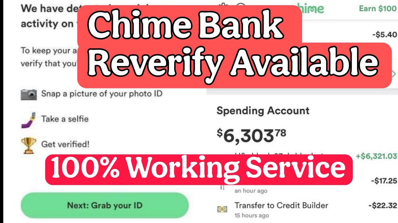 How to reverify chime bank account chime bank photo id verify method ...