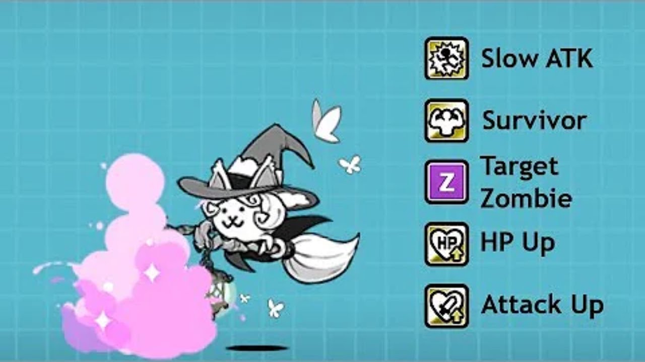 The Battle Cats talents Upgrade: Enchantress Cat (reupload) - YouTube