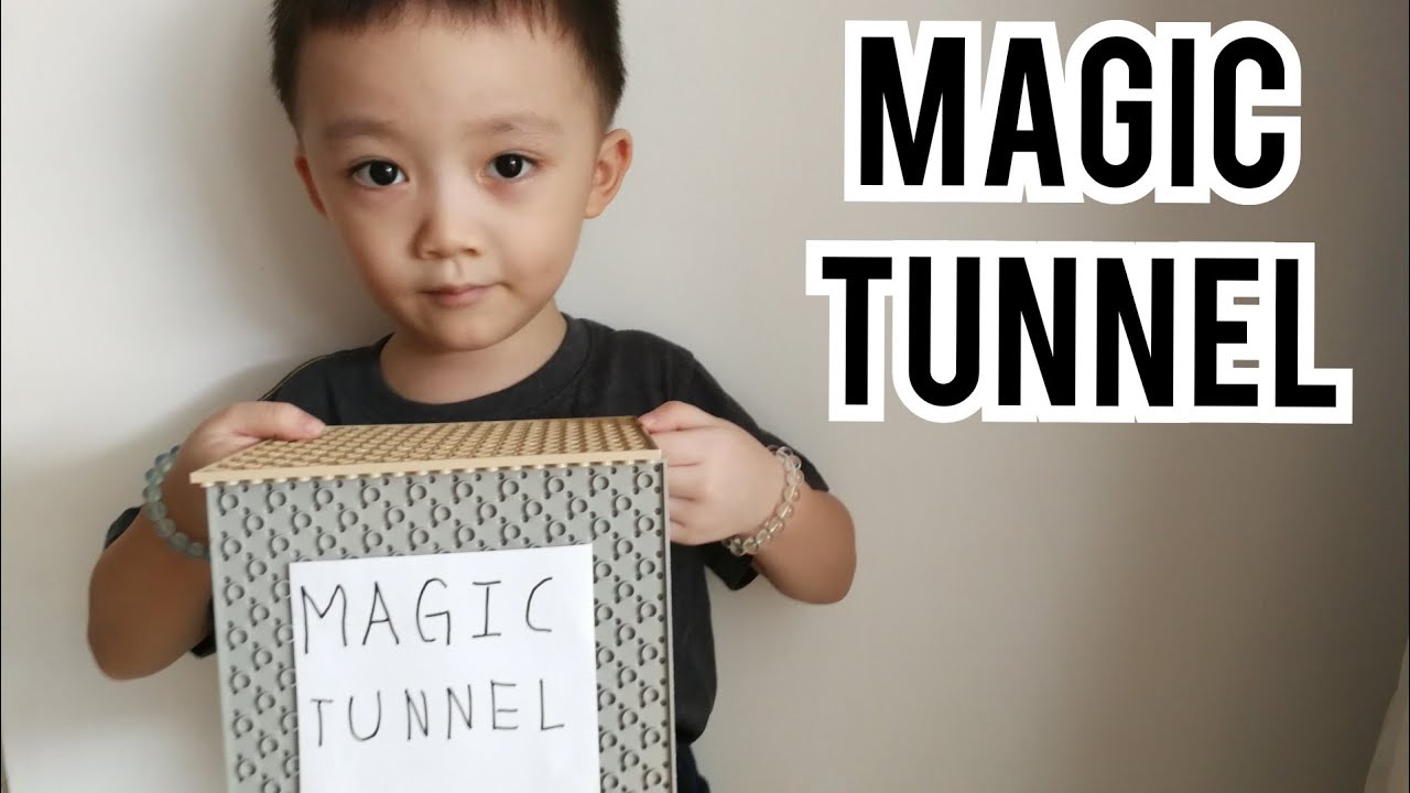 Berwin used magic tunnel to turn small car into big car. Kids video ...