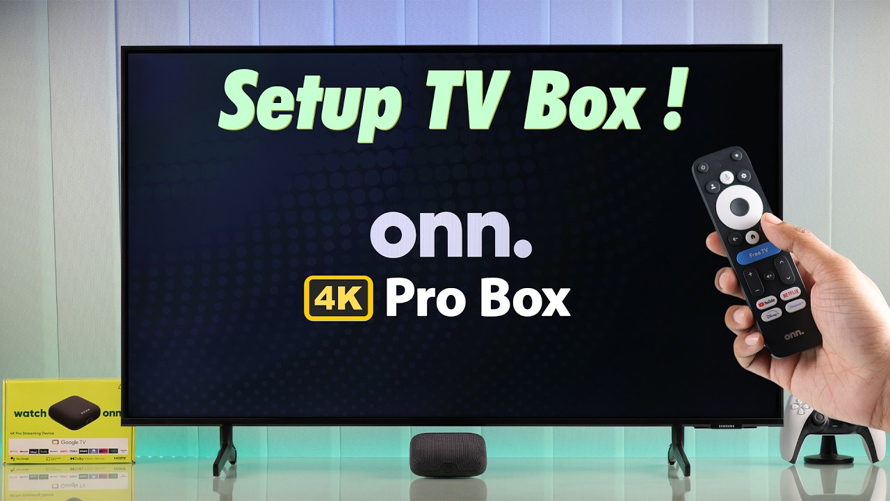 How To Setup ONN 4K Pro Google TV Streaming Box! [Beginner's] - YouTube