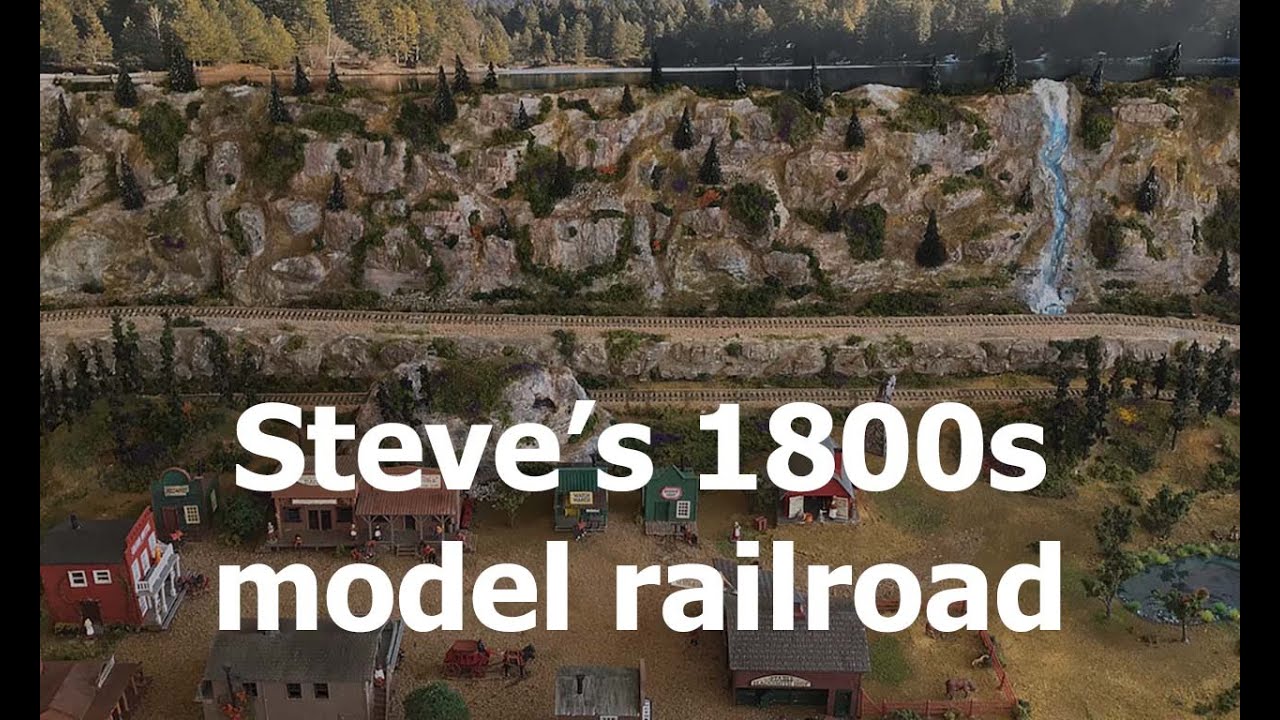 Steve's 1800s wild west model railroad - YouTube