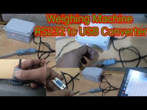 Weight Machine RS232 to USB Converter Step-by-Step Guide - YouTube