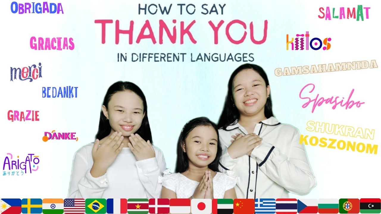 How to Say THANK YOU in Different Languages | Thank You around the ...