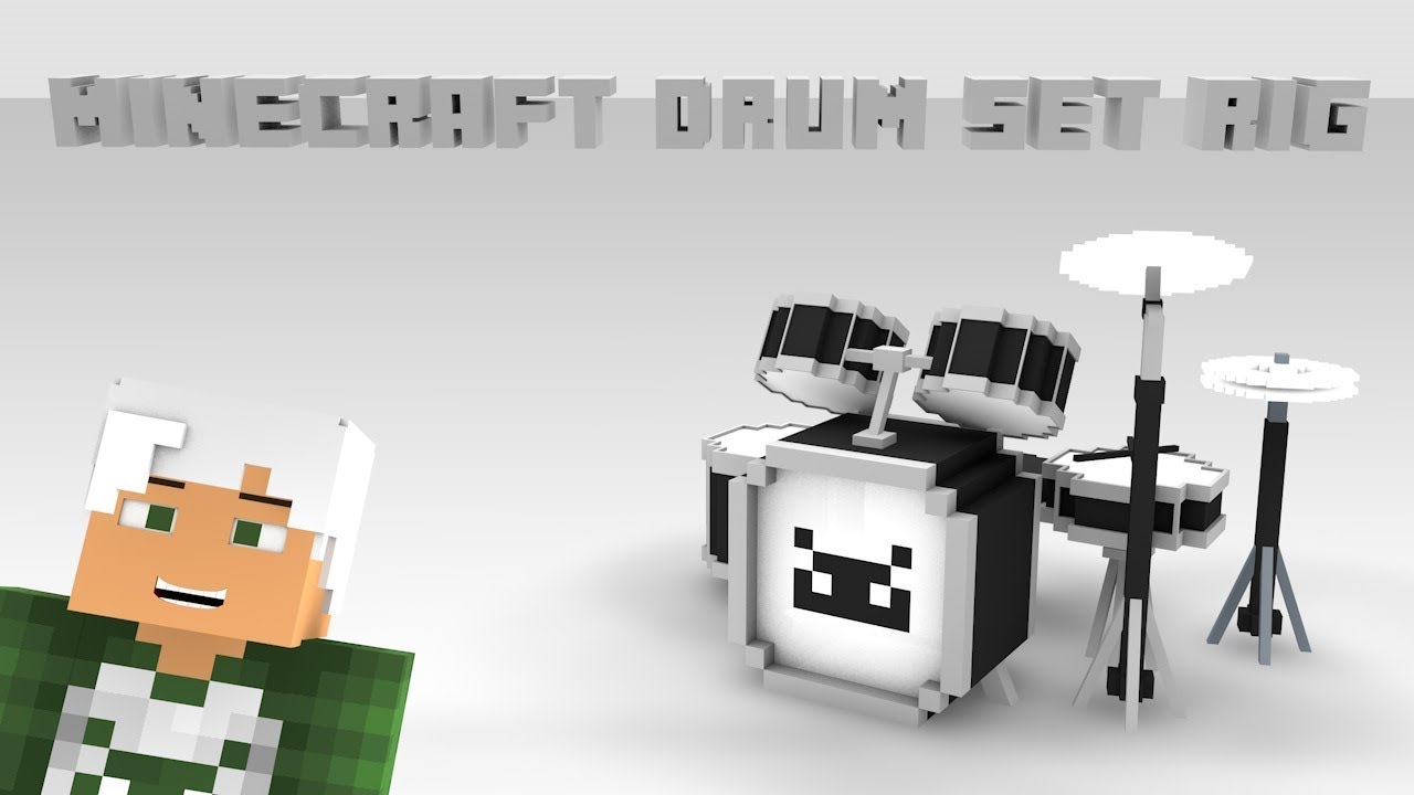Minecraft Drumset RIG Free | Cinema 4D - YouTube