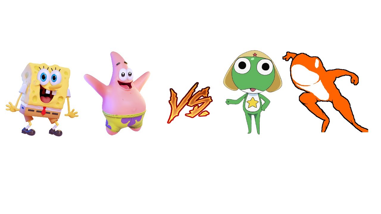 Bl4ck MUGEN Battle: Spongebob & Patrick VS Keroro & Flipnote Frog - YouTube