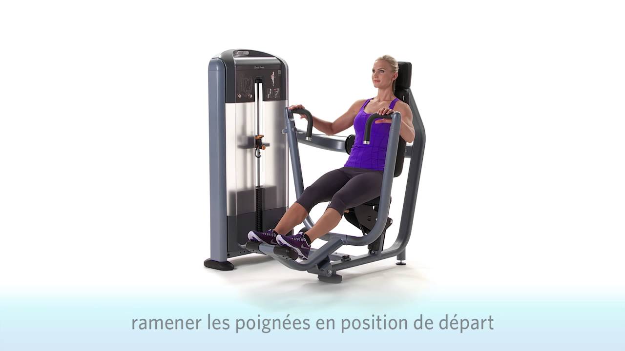 Chest Press Precor Discovery - YouTube