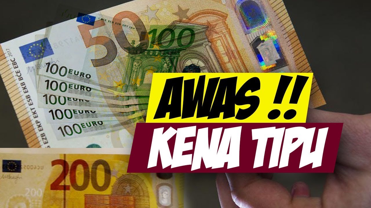 euro pecahan 50 100 200/ uang eropa (EURO / EUR /€ ) uang asli - Real ...