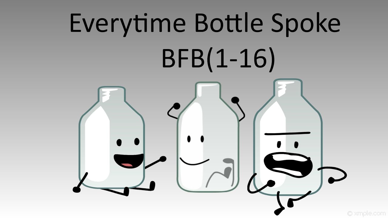 Everytime Bottle Spoke On BFB(1-16) - YouTube
