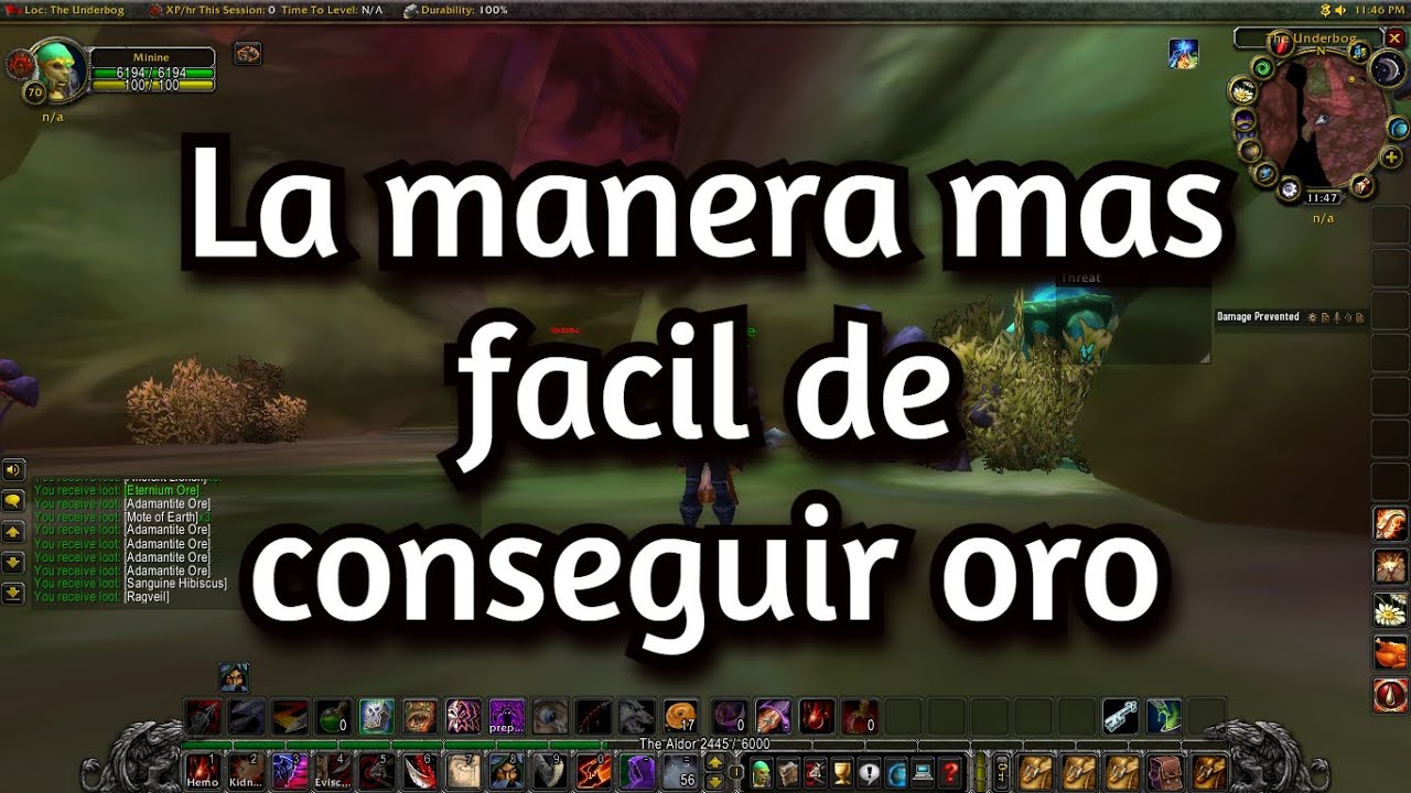 Underbog solo con el rogue 200-300 Gold/H WoW Classic TBC - YouTube