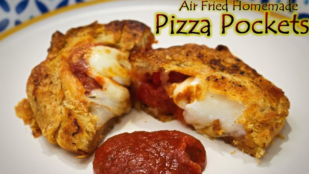 Air Fried Pizza Pockets from Scratch - YouTube