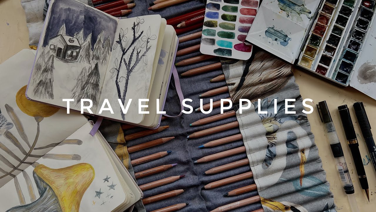 Essential Travel Art Supplies: Pack & Create on the Go - YouTube
