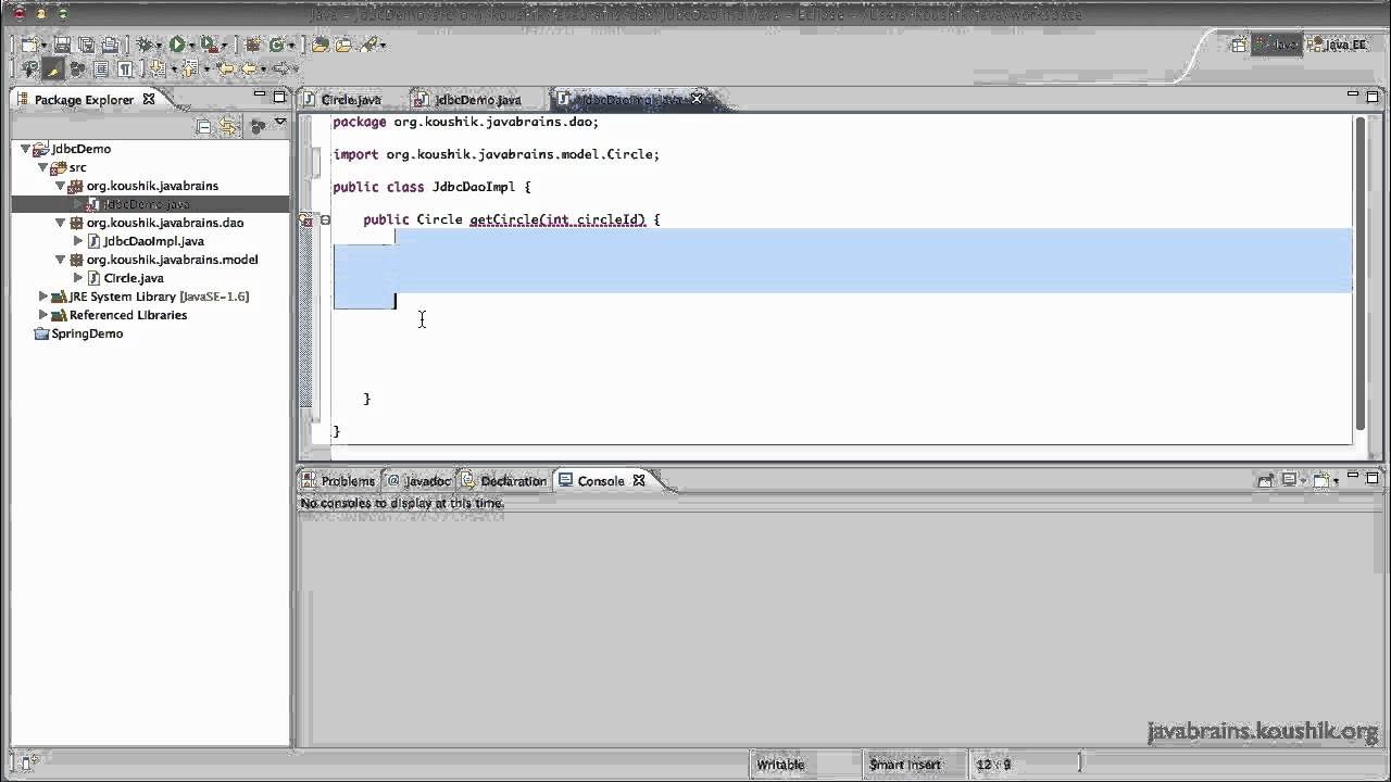 Spring Tutorial 37 - Using JDBC without Spring - YouTube