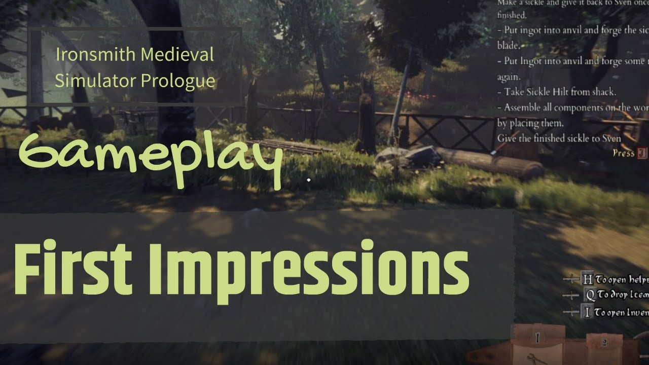 Ironsmith Medieval Simulator Prologue - Gameplay - First Impressions ...