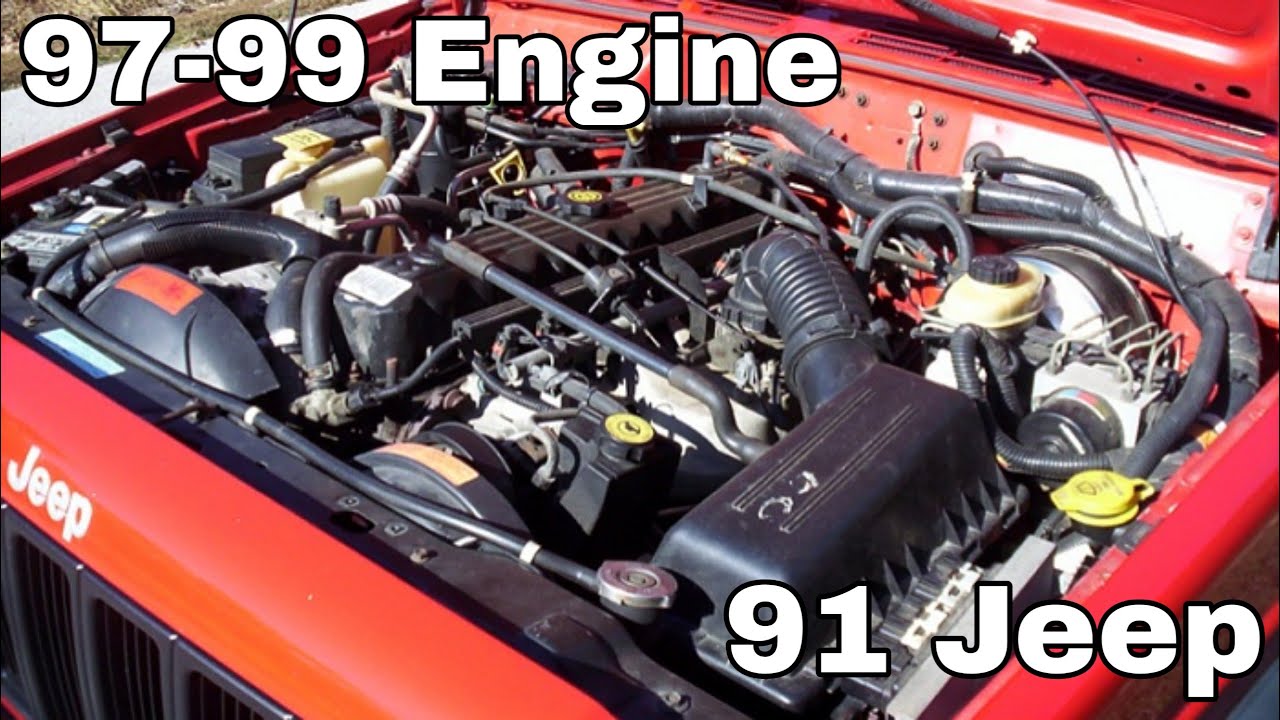 97-99 Engine into 88-96 Jeep Cherokee XJ - YouTube