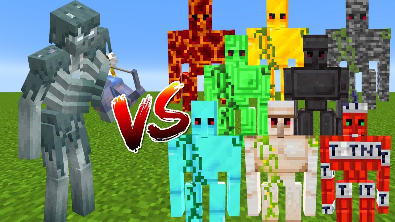 MUTANT STRAY VS ALL GOLEM | Battle Minecraft - YouTube